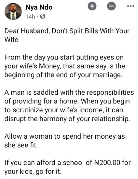 The Day You Start Putting Eyes On Her Money Is The Beginning Of The End ...